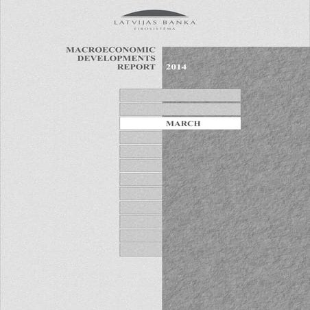 "Macroeconomic Developments Report", March 2014 | PDF
