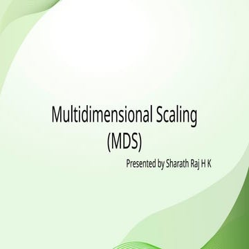 Multi Dimensional Scaling in Machine learning.pptx