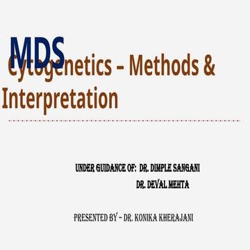 mds.pptx in pathology case study in ADULT | PPTX