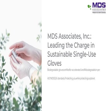 Premium Single Use Gloves by MDS Associates, Inc. | PDF