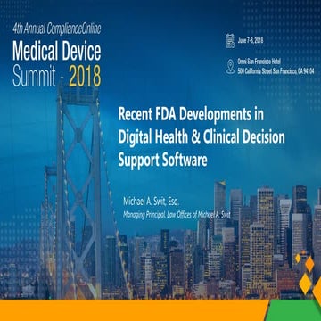 Recent FDA Developments in Digital Health & Clinical Decision Support ...