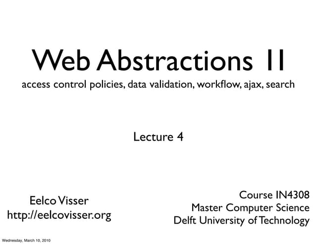 Model-Driven Software Development - Web Abstractions 2 | PPT Model-Driven Software Development - Web Abstractions 2 | PPT