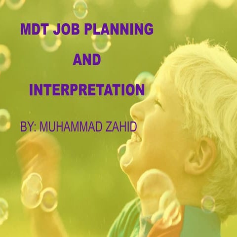 Mdt Job Plan Interpretation | PPT