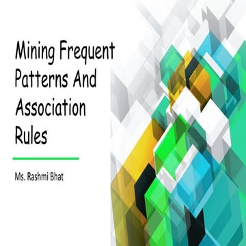 Mining Frequent Patterns And Association Rules Ppt