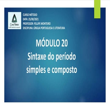 MÓDULO-20-I SINTAXE DO PERÍODO SIMPLES E COMPOSTO.pptx