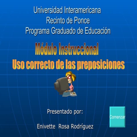 Uso correcto de las preposiciones | PPT