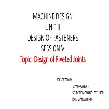 Rivet connection | PPTX
