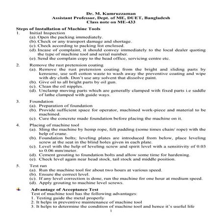 Me 433 class note 1 | PDF