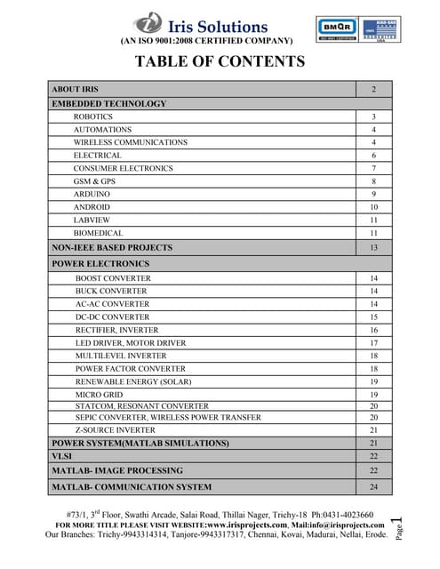 embedded projects for ECE | PDF