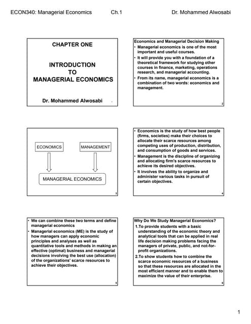 Chapter 3: Economics | PPT