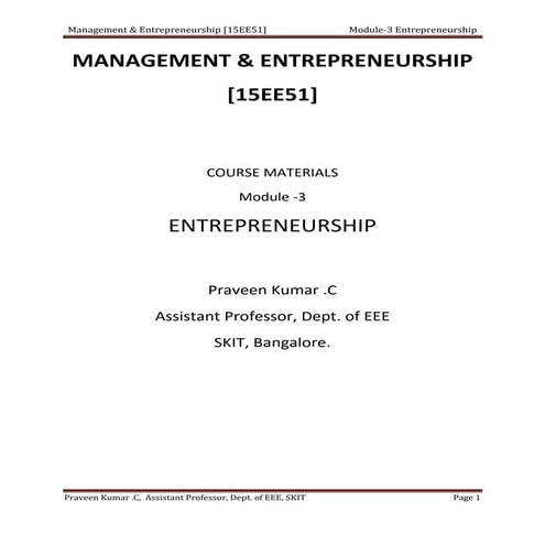 M & E notes - module -3 praveen | PDF