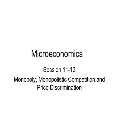 Microeconomics Monopoly | PDF