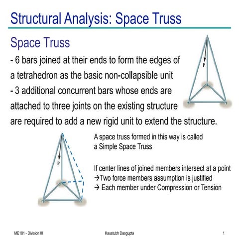Unit - III Analysis of Pin Jointed Plane Trusses / Frames | PDF