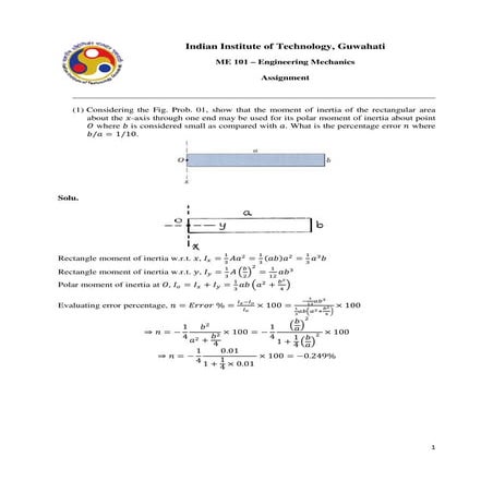 Moment of inertia | PDF