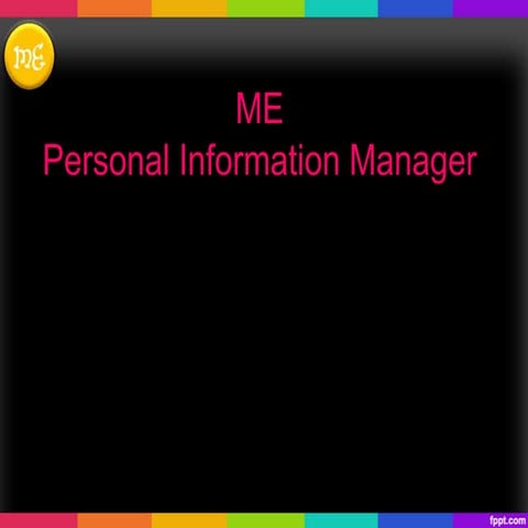 Personal Information Manager | PPTX