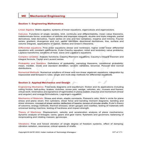 Gate me 2015_syllabus | PDF