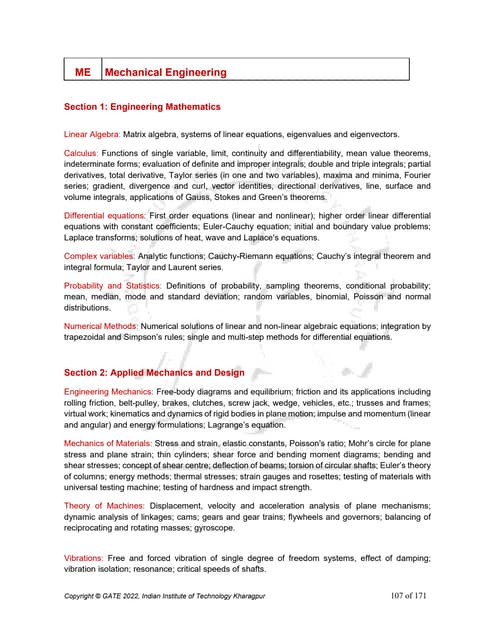 Gate me 2015_syllabus | PDF