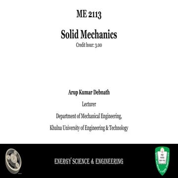 Solid Mechanics - Simple Stress L1 | PPT