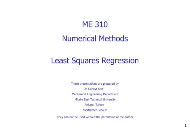 Least square method | PPT