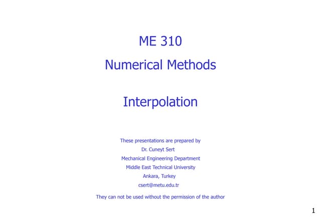 Interpolation | PPTX