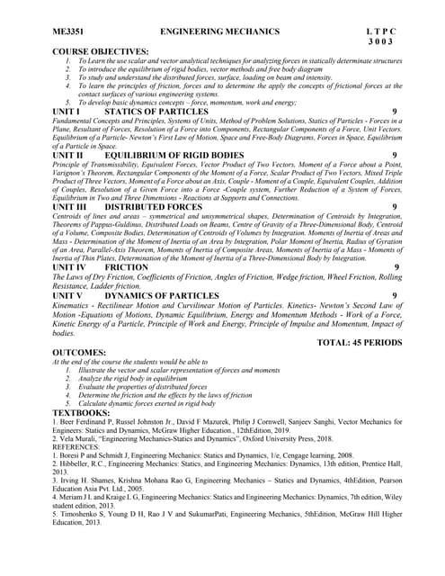 Force System-Engineering Mechanics | PDF