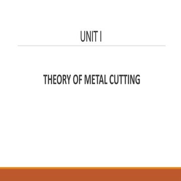 ME3493 Manufacturing Technology_UNIT I.pptx