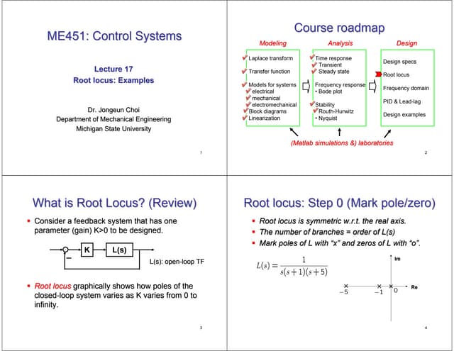 Analysis and Design of Control System using Root Locus | PDF