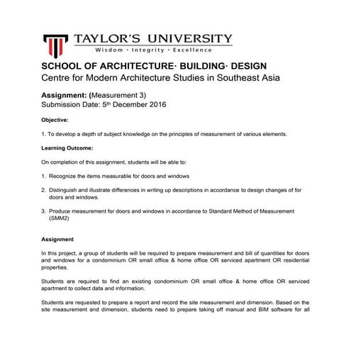 Mea 3 group assignment august 2016 semester | PDF