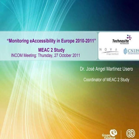 MeAC 2: overall results - presentation at INCOM meeting | PPT ...