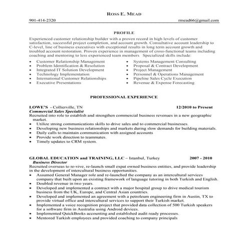 Mead, Ross resume | PDF