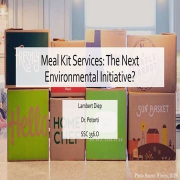 Meal kit services The Next Environmental Initiative? | PPTX