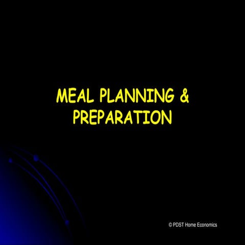 Meal Planning and Preparation.ppt121*... | PPT