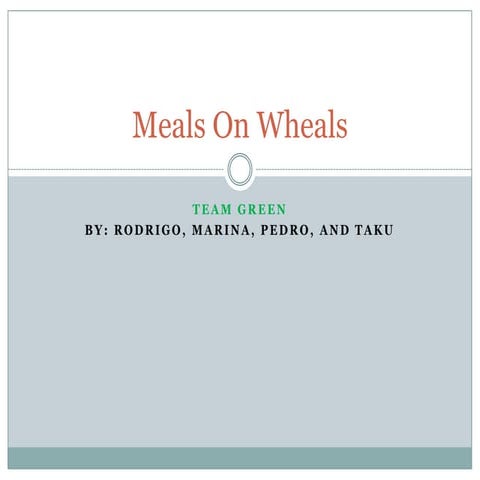 Meals on wheals | PPTX