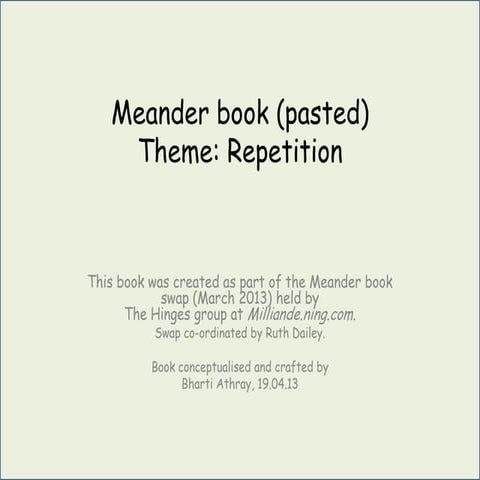 Meander Book 2 | PPSX | Scrapbooking | Arts and Crafts