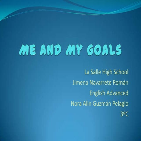 Me and my goals | PPTX | College Planning | College Education