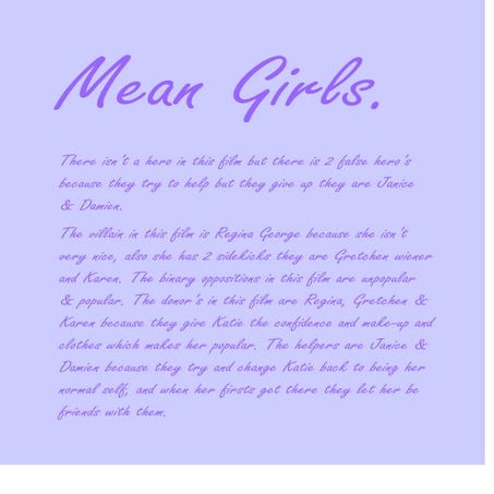 Mean girls | DOCX
