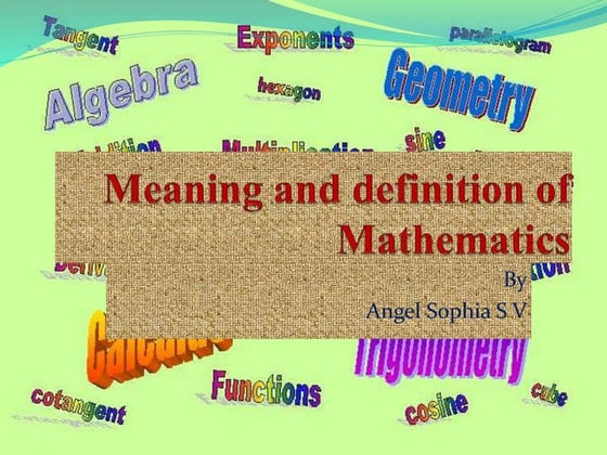 Correlation of Mathematics with other subject | PPT