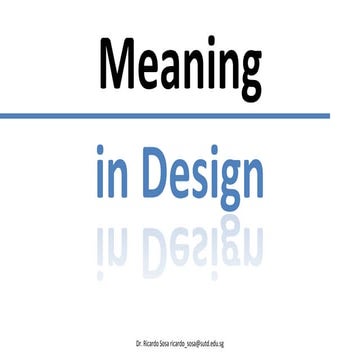 Meaning and design | PPTX