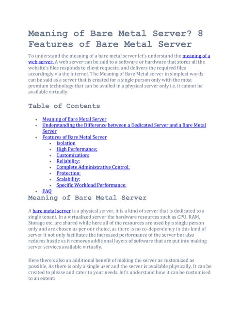Comprehensive Information on Rack Servers and Blade Servers | PPT
