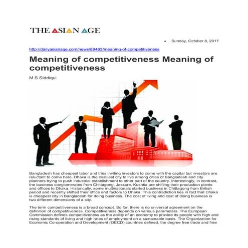Meaning of competitiveness | PDF