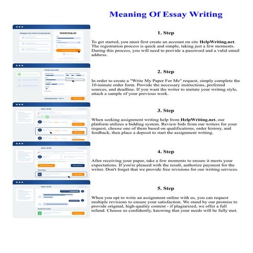 Meaning Of Essay Writing | PDF