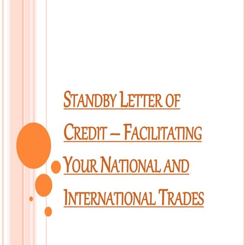 Standby Letter of Credit Definition, Issuance, Notification and uses | PDF