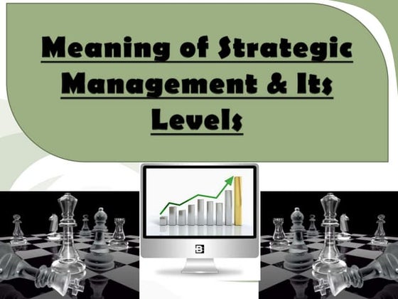 Strategic management and strategic planning | PPTX
