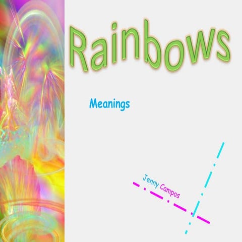 Meaning Of The Colors Of The Rainbow | PPTX