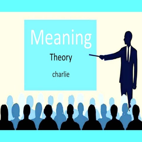 Meaning theory pro forma | PPT