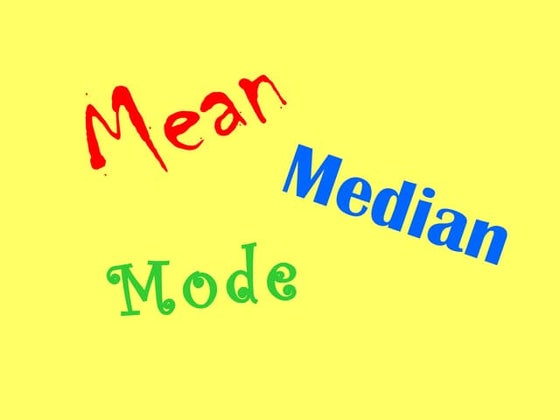 Mean, median, and mode | PPT