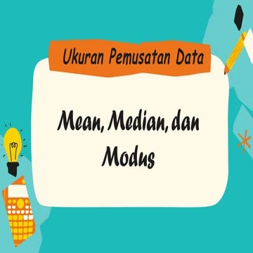 Mean Median dan Modus SMP Kelas 7 Kurikulum Merdeka | PPTX