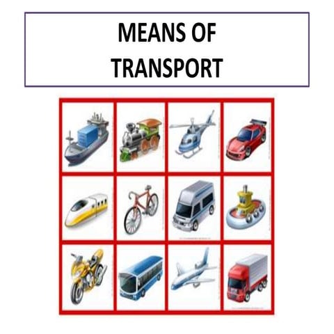 Means of transport | PPT
