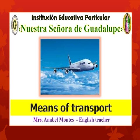 Means of transport 2°a | PPTX