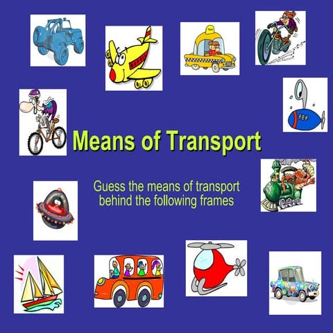 Means Of Transport | PPT